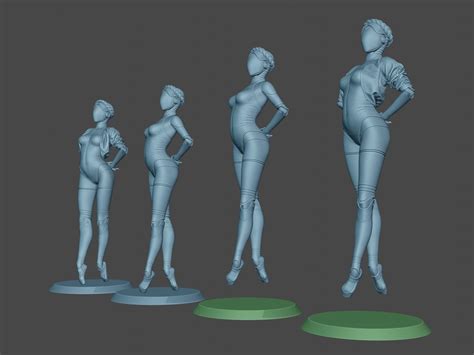 Ballerina Twins Robots 3d Model 3d Printable Cgtrader