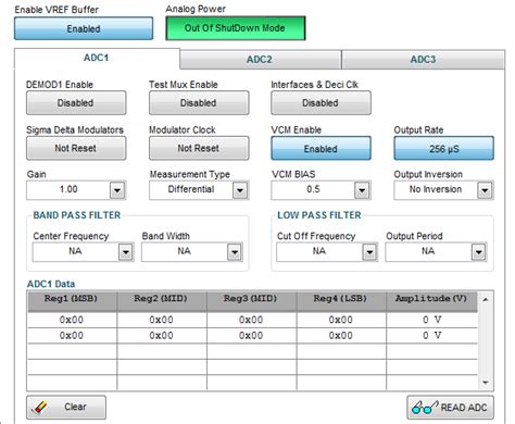PGA EVM GUI PGA EVM ADC Capture Data Converters Forum Data