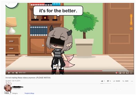 SHES A GACHA SEX CHANNEL AND SHE S TRYING TO MAKE PPL FEEL BAD FOR HER BY DOING THIS R