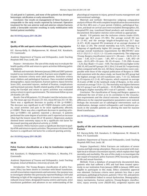 Pdf A86 Pelvic Fracture Classification As A Key To Transfusion Requirements