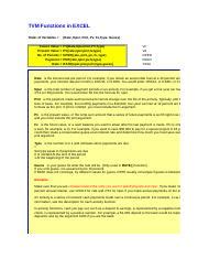 ExcelTVMBasic Xls TVM Functions In EXCEL Order Of Variables Future Value Present Value