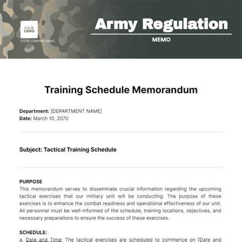 Free Army Memo Templates To Edit Online And Print
