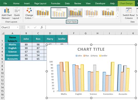 Column Chart In Excel How To Createinsert Example Template