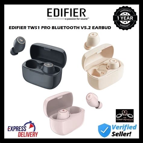 Edifier Tws1 Pro Bluetooth V52 Earbud Cvc 80 Apt X Hd Adaptie Low