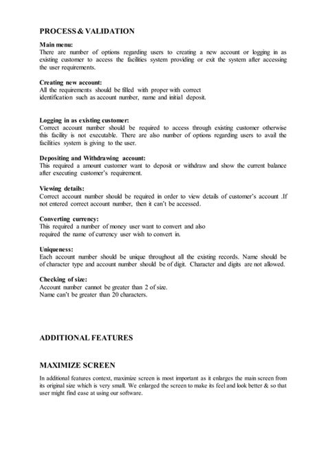 Banking Management System Project Documentation Docx Databases