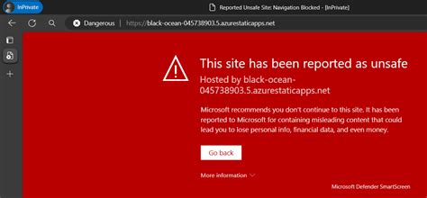 Windows Smart Screen Blazor Static Web App Stack Overflow