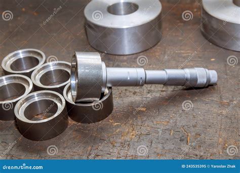 A Set Of Micrometers For Accurate Measurement Of Different Hole Sizes Royalty Free Stock