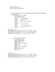 3 Point Cross Solutions Doc Genetics Biology 380 Practice 3 Point Cross Problems 1 For Each