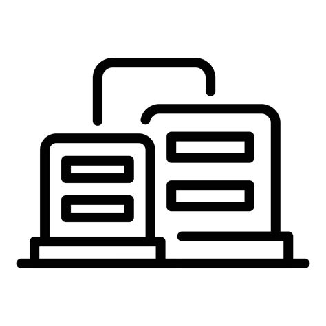 Blockchain Trade Icon Outline Style 15897406 Vector Art At Vecteezy