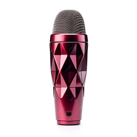 Premium Photo Isolated Of Usb Performance Microphone Ruby Red Color