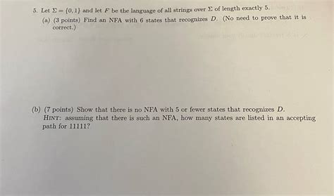 solved let Σ {0 1} ﻿and let f ﻿be the language of all