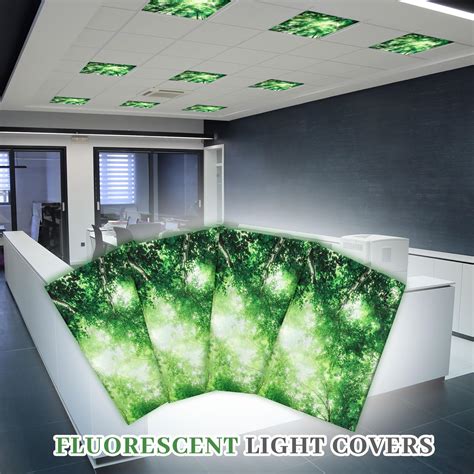 Tujoe 2 X 2 Ft Fluorescent Light Covers For Ceiling