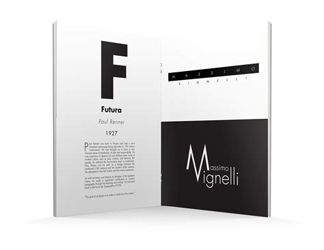 Massimo Vignelli 5 Essential Typeface Zine Book Behance