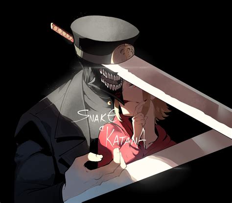 Katana Man And Sawatari Akane Chainsaw Man Drawn By Nyantcha Danbooru