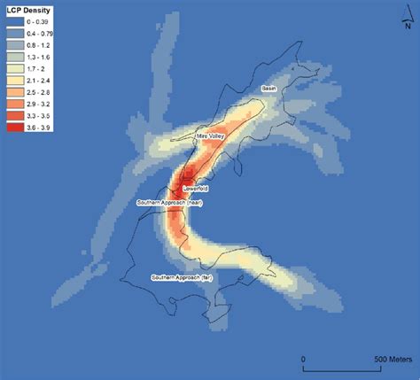 Least Cost Path Line Density Download Scientific Diagram