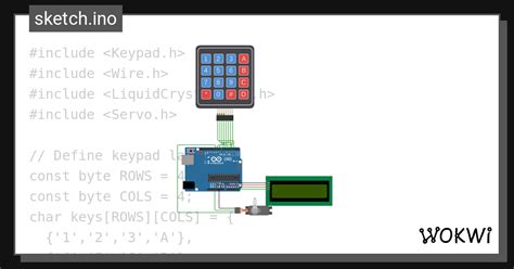 Electronic Safe Wokwi Esp32 Stm32 Arduino Simulator