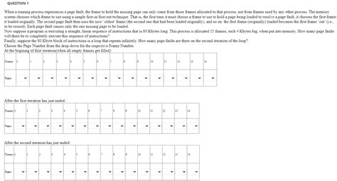 Solved QUESTION When A Running Process Experiences A Page Chegg