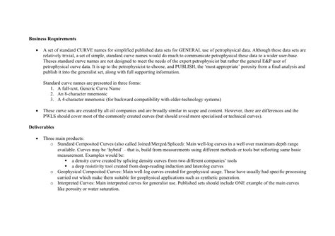 Standard Curve Names And Curve Types For Composited Well Log Data Docslib