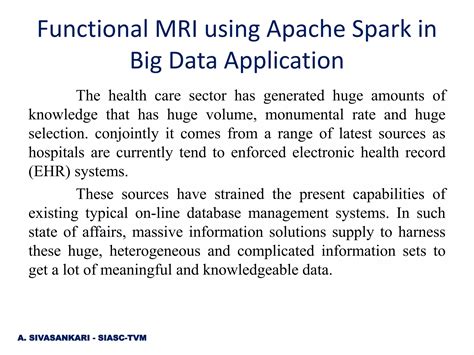 Functional Mri Using Apache Spark In Big Data Application Ppt