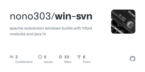 Github Nono303 Win Svn Apache Subversion Windows Builds With D Modules And Java Hl