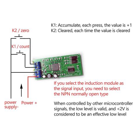 Digital Counter Dc 5v 12v 36v Trigger Counter Module Accumulator