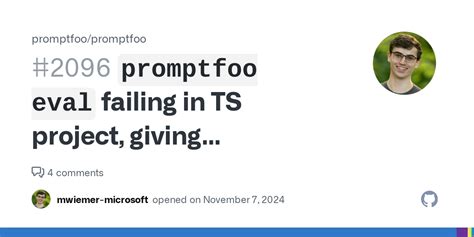 `promptfoo Eval` Failing In Ts Project Giving Typeerror Cannot Add Property Prompts Object