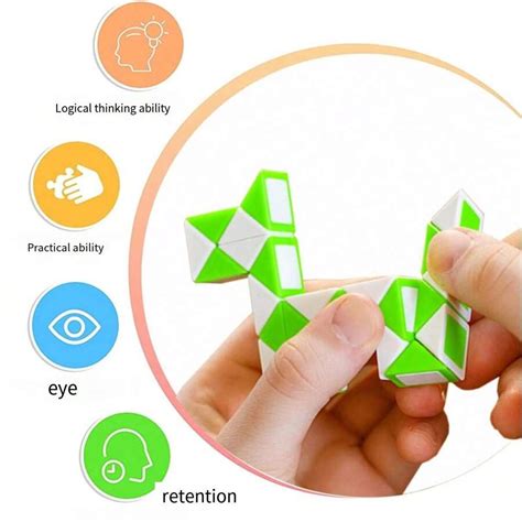 Magic Rule Puzzle Teaching Toys Mini Magic Cube Folding 24 Sections Of Magic Rule To Send