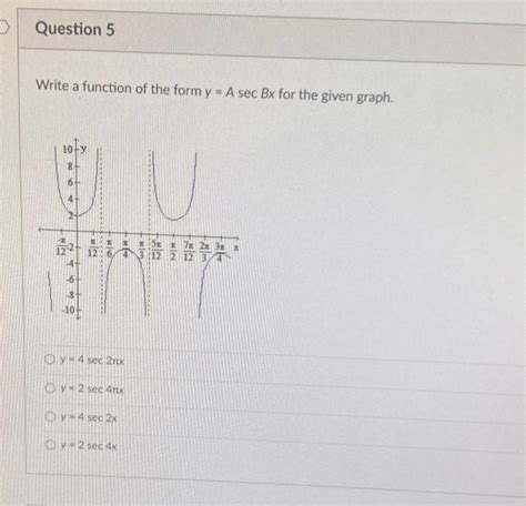 Solved Question 10 Write The Given Algebraic Expression As A