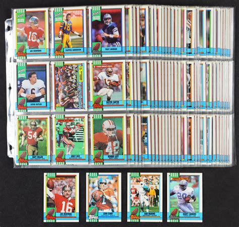 1990 Topps Football Complete Set Of 528 Cards With Joe Montana 13
