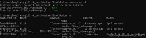 docker 安装flink；flink定位、运行 docker flink csdn博客