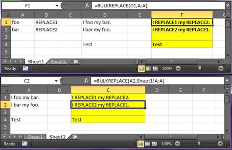 Vba Create Bulk Replace Function In Excel Stack Overflow