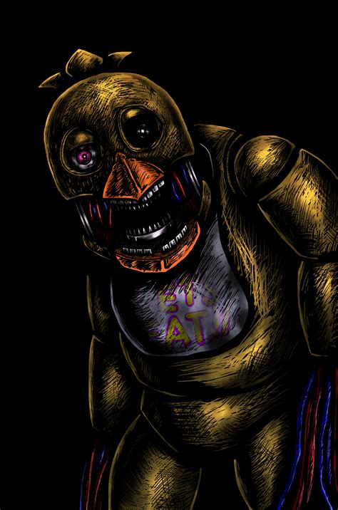 Creepy F Naf Drawings Chica Creepy F Naf Drawings Chica
