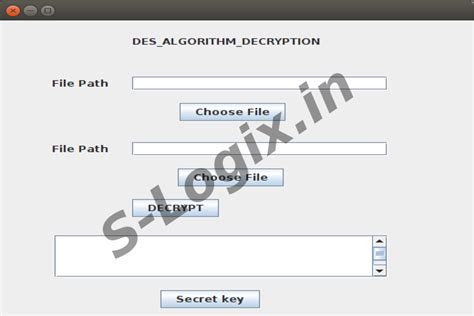 DES based encrypt and decrypt of a Text File using Java | S-Logix