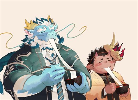 Qinglong And Amanojaku Tokyo Afterschool Summoners Drawn By Inutora08