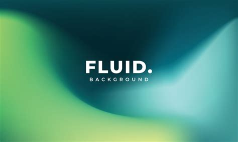 Green Fluid Gradient Mesh Background Template Copy Space Liquid And