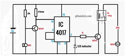 circuit diagram of clap switch using 555 circuit diagram