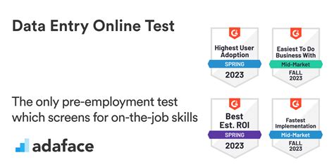Data Entry Test Candidate Screening Assessment Adaface