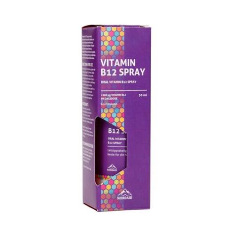 NORDAID B12 SPRAY Purškiamas vitaminas B12.