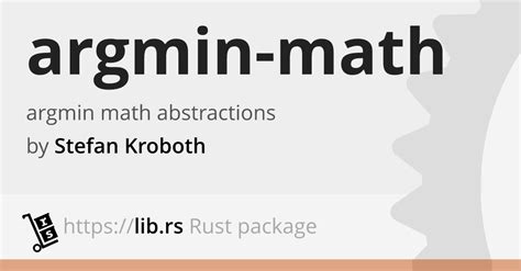 Argmin Math — Rust数学库 Lib Rs