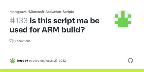 Is This Script Ma Be Used For Arm Build · Issue 133 · Massgravel