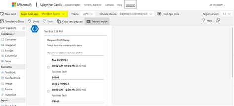 as per documentation markdown is not supported with input choiceset in