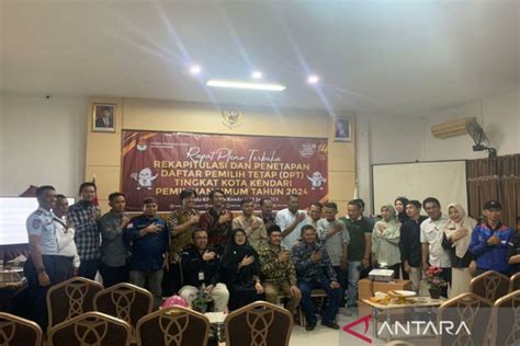 KPU Kendari tetapkan 238.205 DPT pada Pemilu 2024 - ANTARA News Sulawesi Tenggara