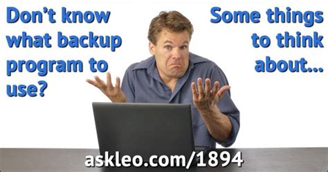 What Backup Program Should I Use Ask Leo