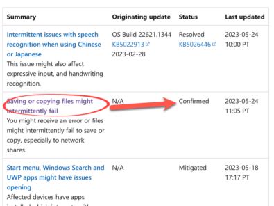 Save Copy Bug In Windows And Office Office Watch