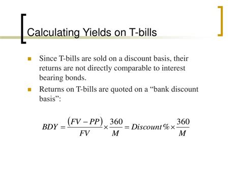How To Calculate Yield On T Bill Quant RL