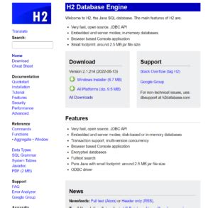 H Databaseのインストール手順 組み込みモード IT入門書籍 スッキリシリーズ
