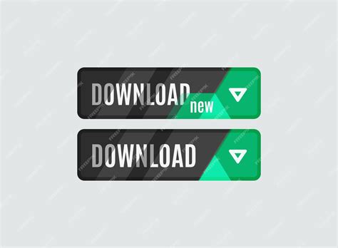 Premium Vector Download Button Futuristic Hitech Ui Design