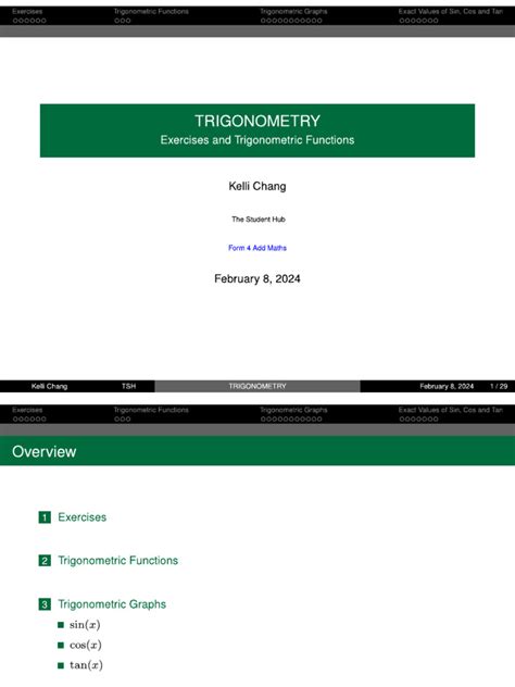 29 Trigonometry Ii Exercises Trig Functions And Graphs Complementary Angles Pdf 29 Trigonometry Ii Exercises Trig Functions And Graphs Complementary Angles Pdf