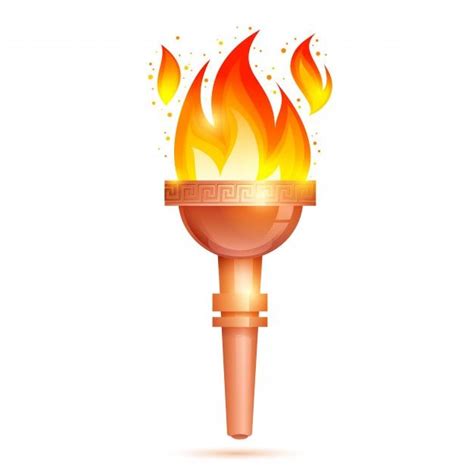 Icono De La Antorcha Aislado Free Vector Freepik Freevector Fondo
