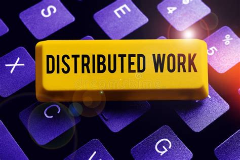 Handwriting Text Distributed Work Business Approach Practiced By Enterprises Using Network